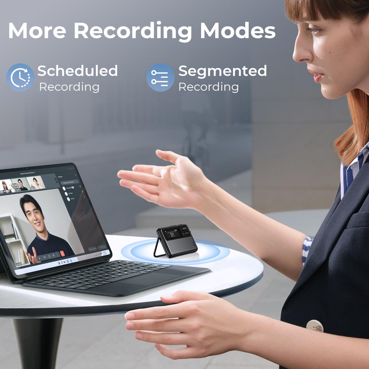 AI Voice Recorder Transcriber Summary Translation Audio Activated 128G ...