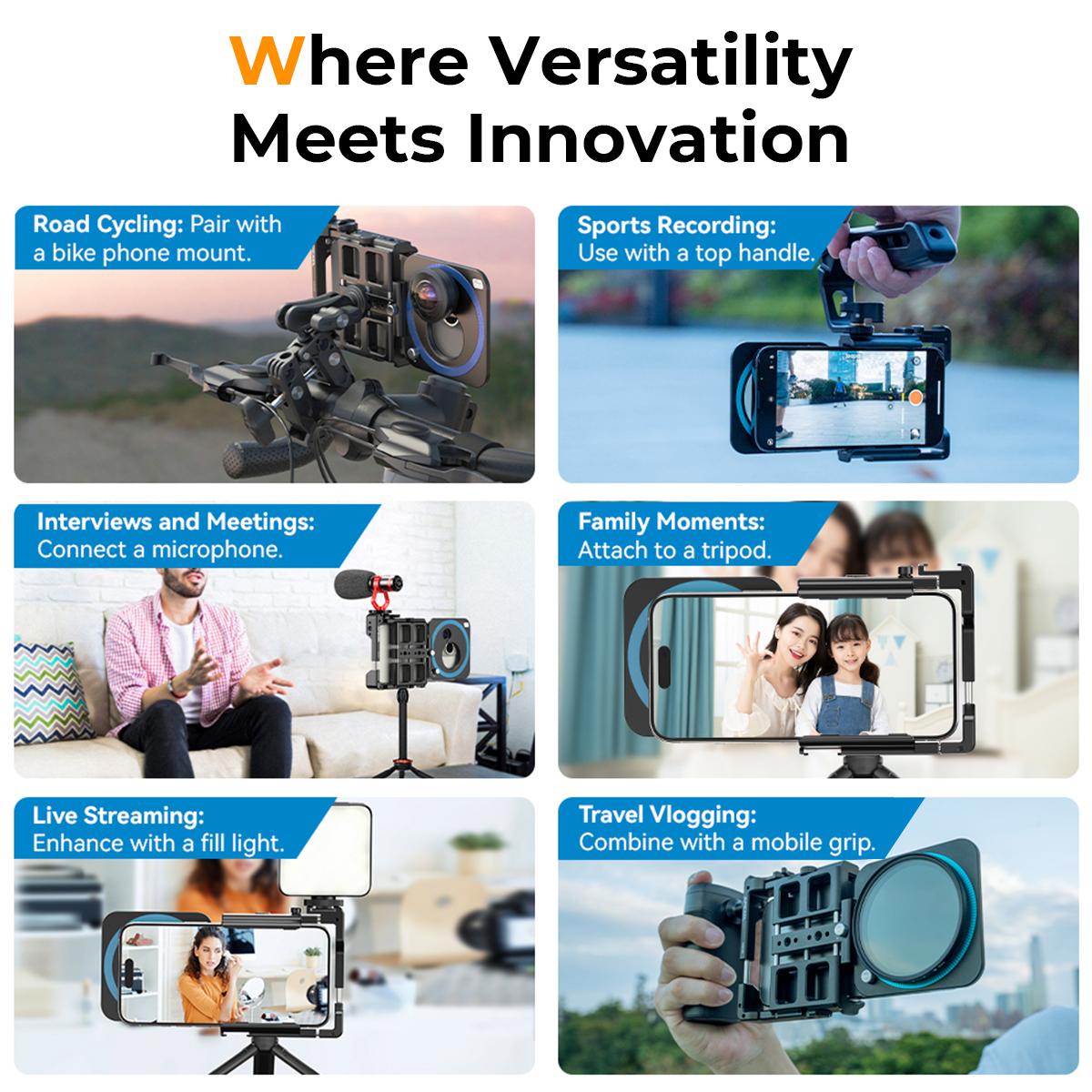 Smartphone Video Rig Kit, 16 15 14 13 | Kentfaith - KENTFAITH