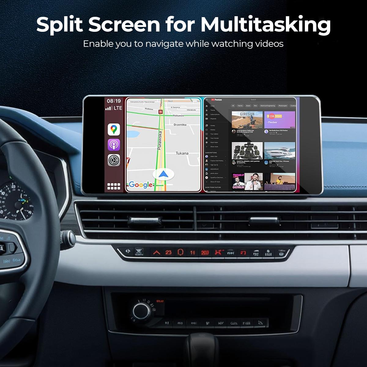 Wireless Carplay Adapter Android Auto Netflix YouTube Streaming Plug & Play Kentfaith - K&F Concept