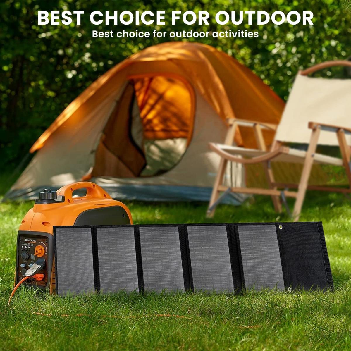 Portable Solar Panels Camping 40W Ipx4 14/13/12/11/Xs,Ipad,Samsung - K ...