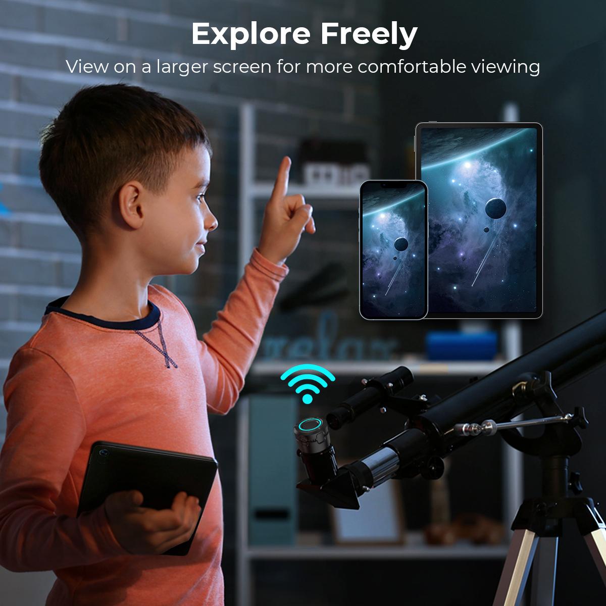 4K Telescope Electronic Eyepiece with 1600mAh battery for 1.25in ...