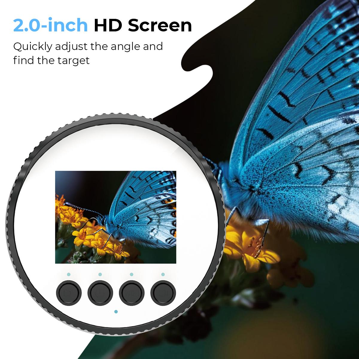 Telescope Electronic Eyepiece with 2K 30FPS Videos, WiFi Live Feed, 2 ...