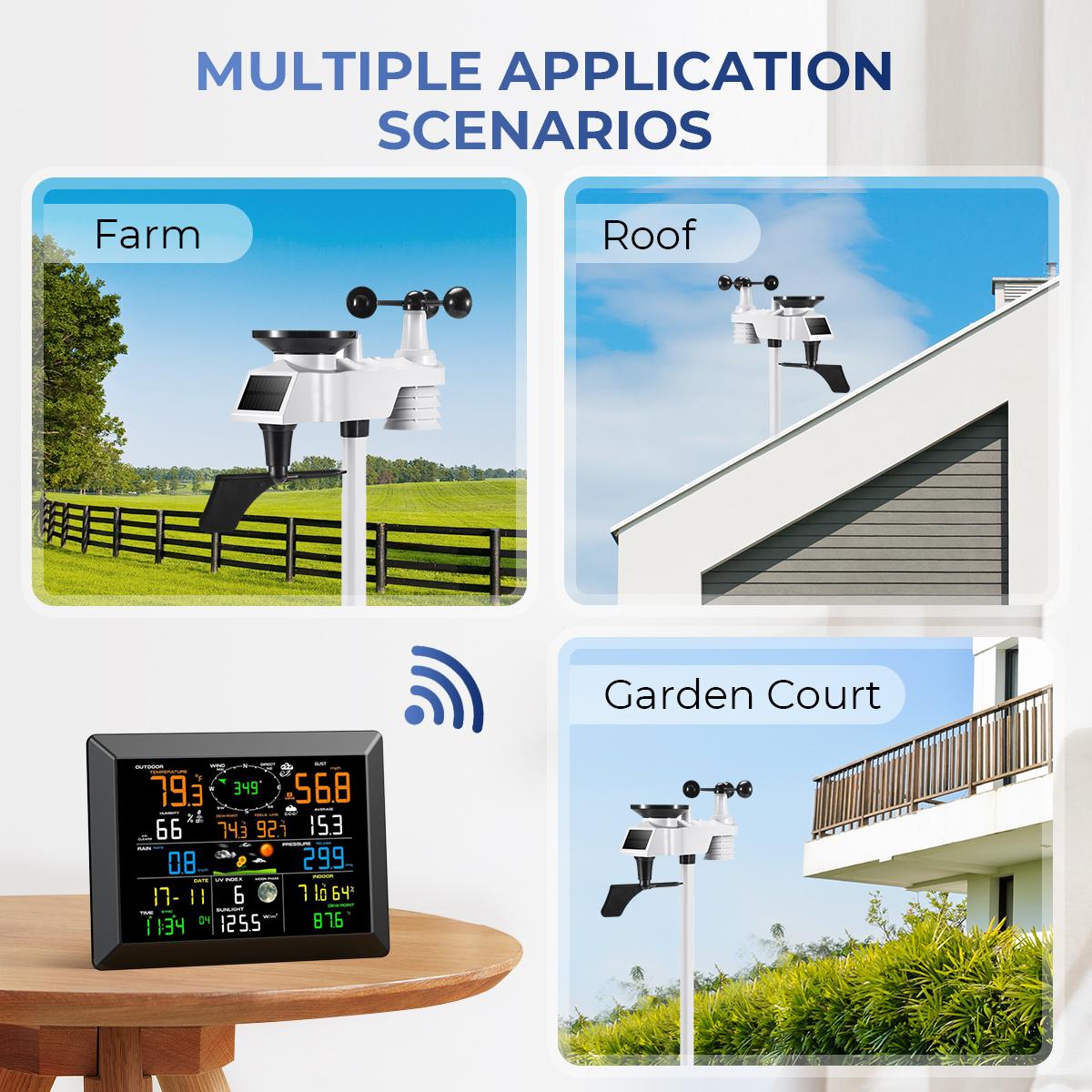 10.2" Large Display WiFi Weather Station - KENTFAITH