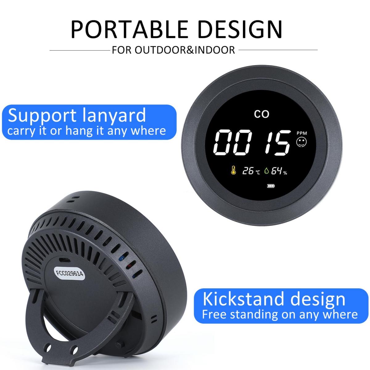 Carbon Monoxide Detector Monitor 3 In 1 | Kentfaith - K&F Concept