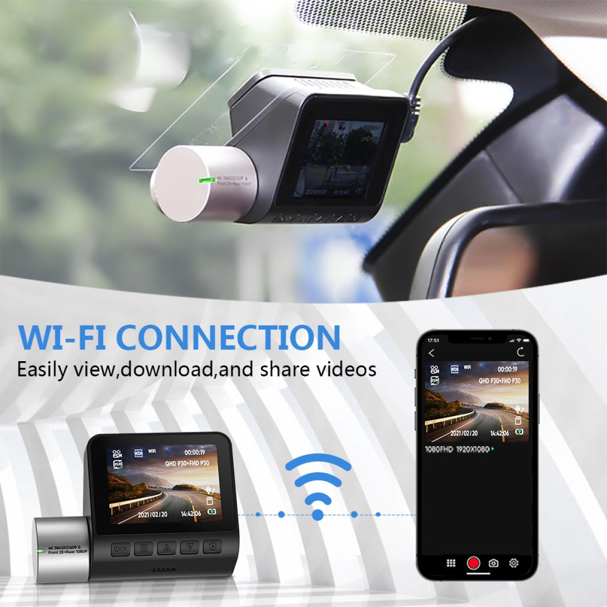 HD Car Recorder 4K Built-in WiFi GPS - KENTFAITH
