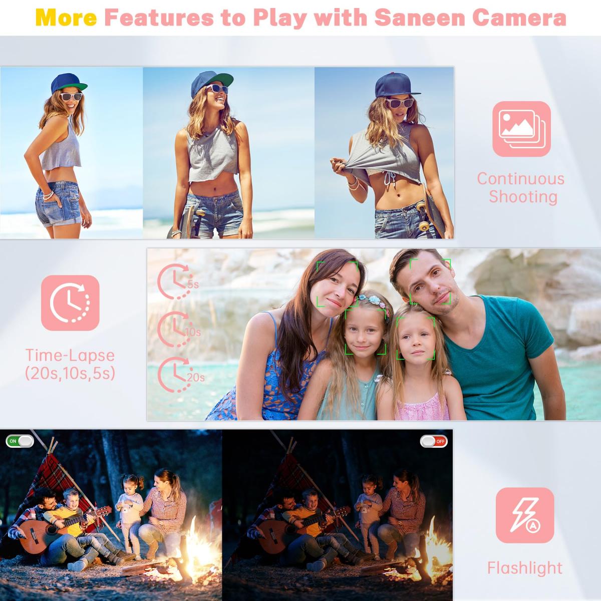 Camera For Photography Beginners, 4K 44Mp 16X - KENTFAITH