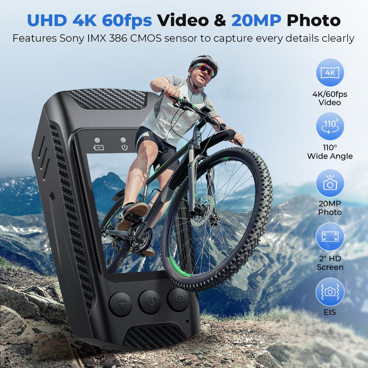 4k Bike Camera-Bicycle Camera-Bike Light and Camera - KENTFAITH