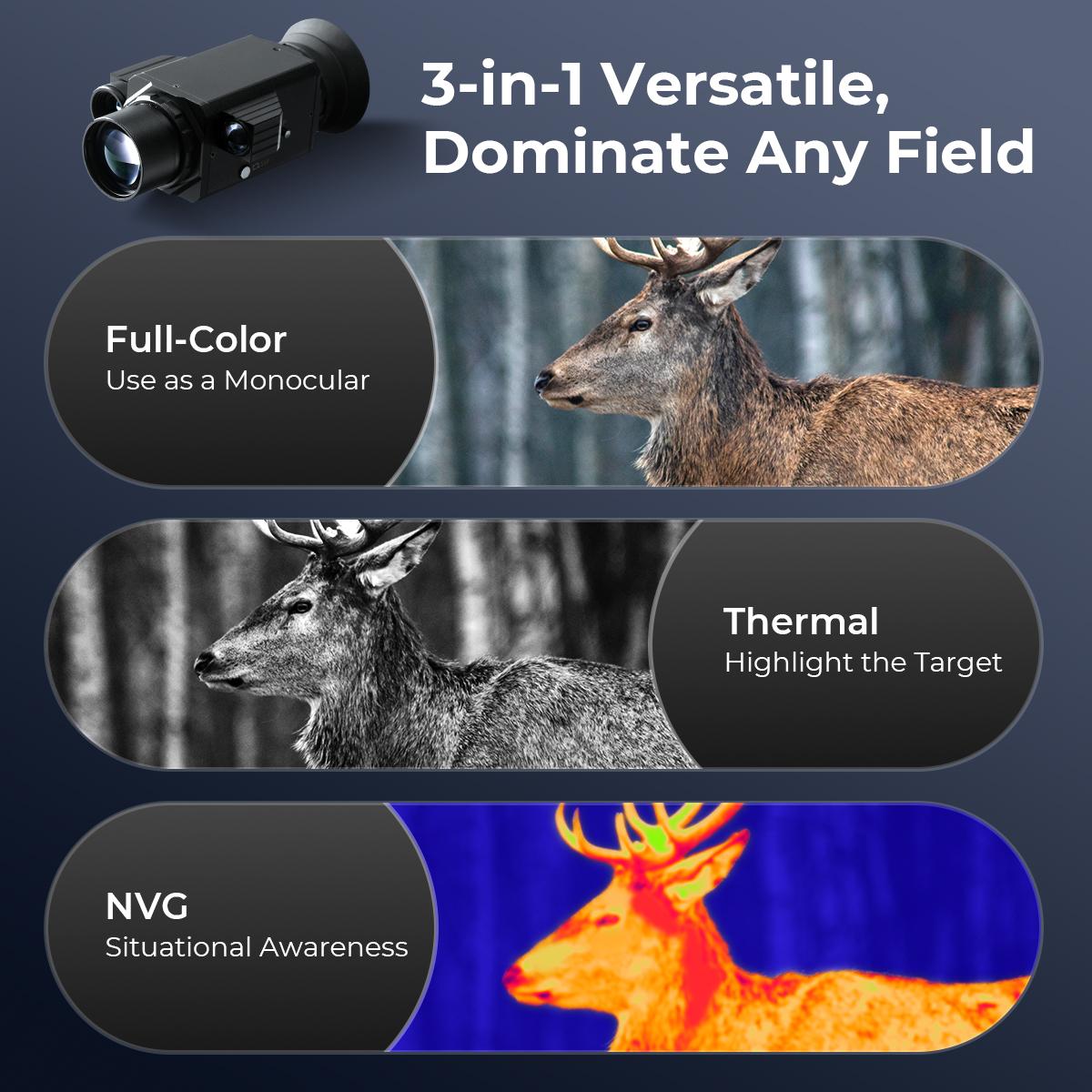 Thermal Imaging Monocular with 4K Infrared Night Vision 60Hz Frame Rate ...