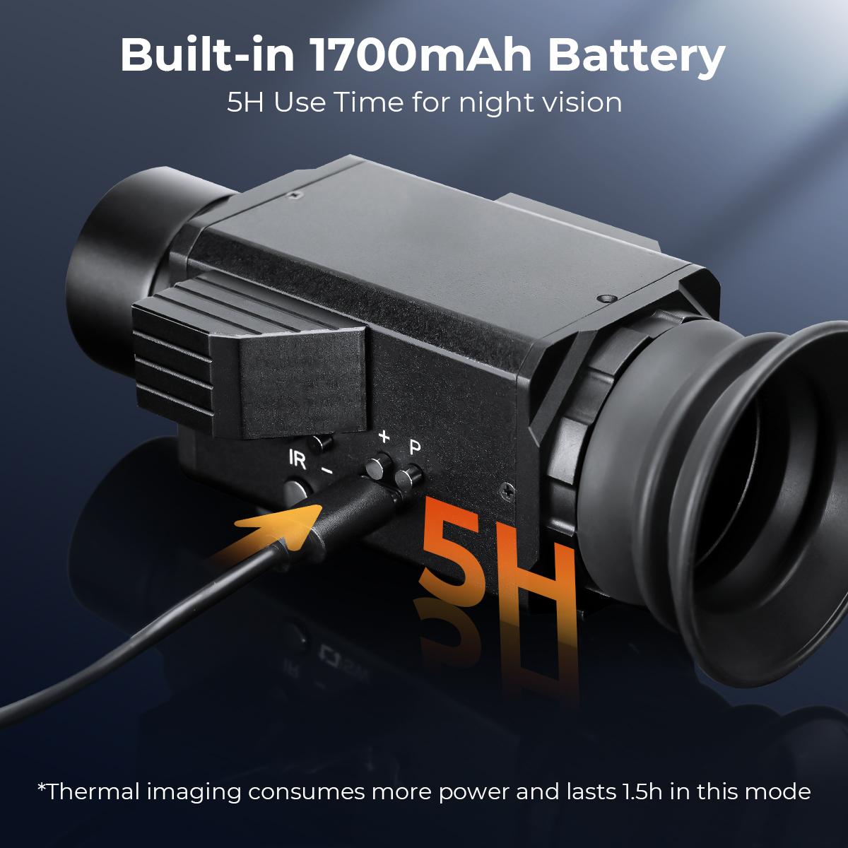 Thermal Imaging Monocular with 4K Infrared Night Vision 60Hz Frame Rate ...