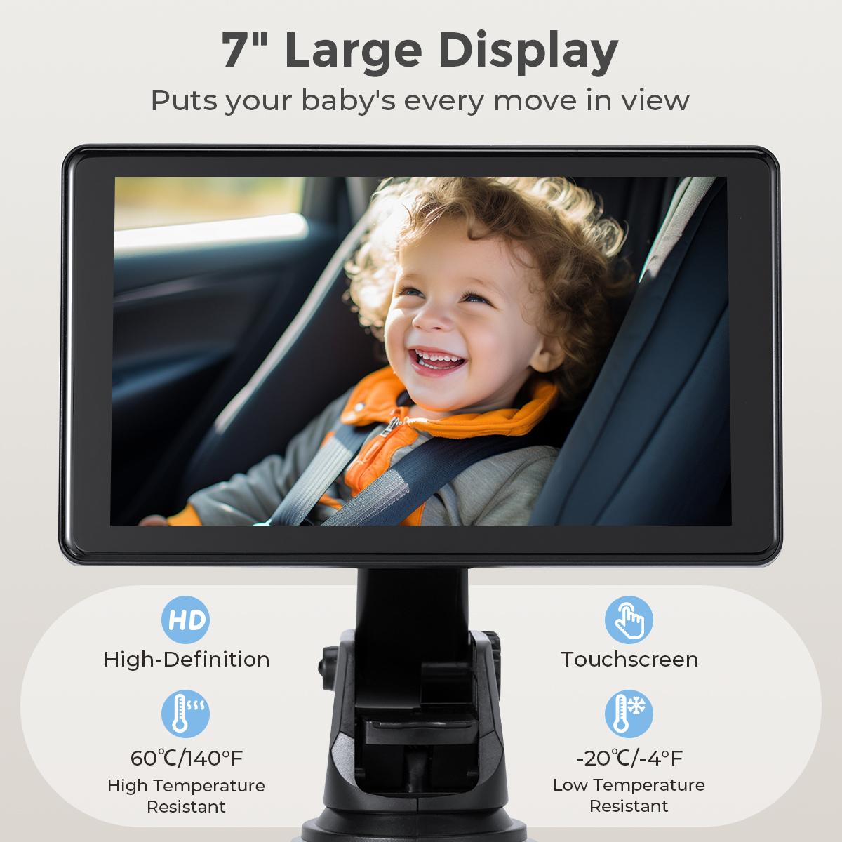 Baby Car Camera 7In 2K 3X | Kentfaith - K&F Concept