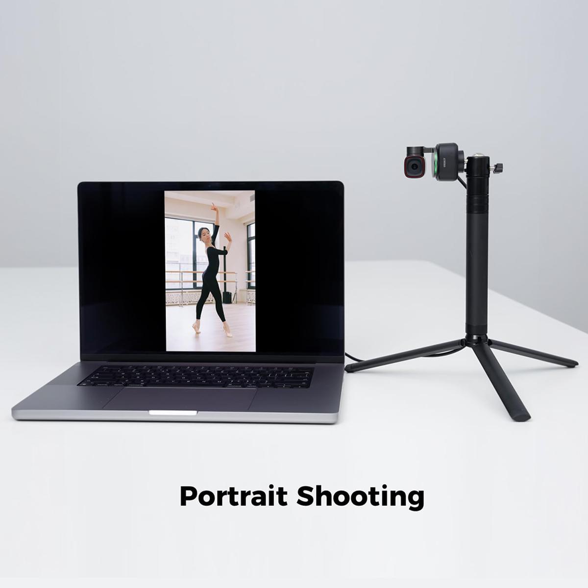 OBSBOT Tiny 2 Webcam 4K Voice Control PTZ, AI Tracking Multi-Mode ...