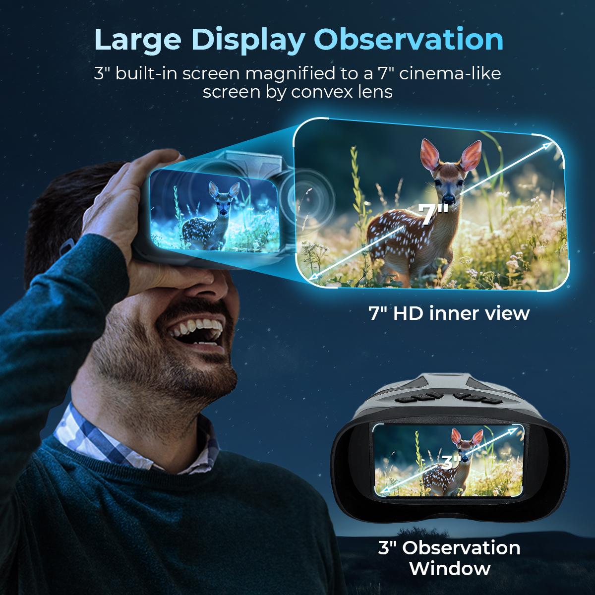 Long Range Binoculars With Night Vision, 4K | Kentfaith - KENTFAITH