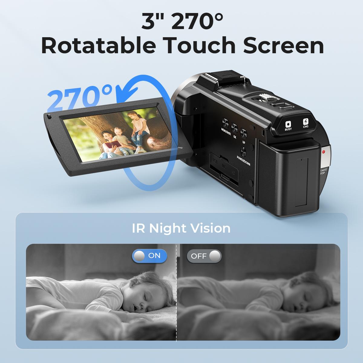 Hd Digital Video Camera 5K IR Night - KENTFAITH