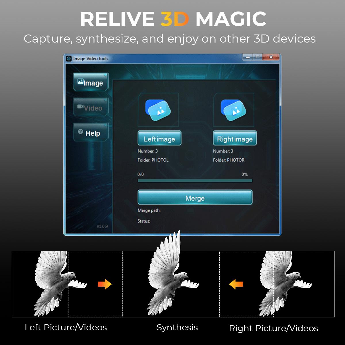 ヘッドマウント型夜視双眼鏡3 DVR 700 M/2296 FT 6 Xズーム KentFaith - K&F Concept