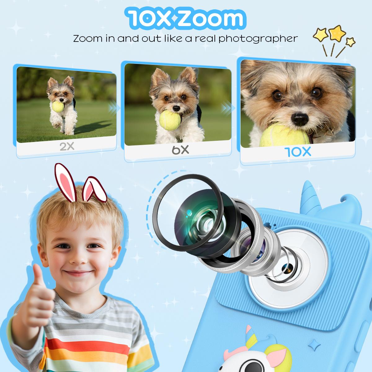 Kids Smartphone Toys Dual Cams, 2.8" Touchscreen, No Internet, for Boys ...