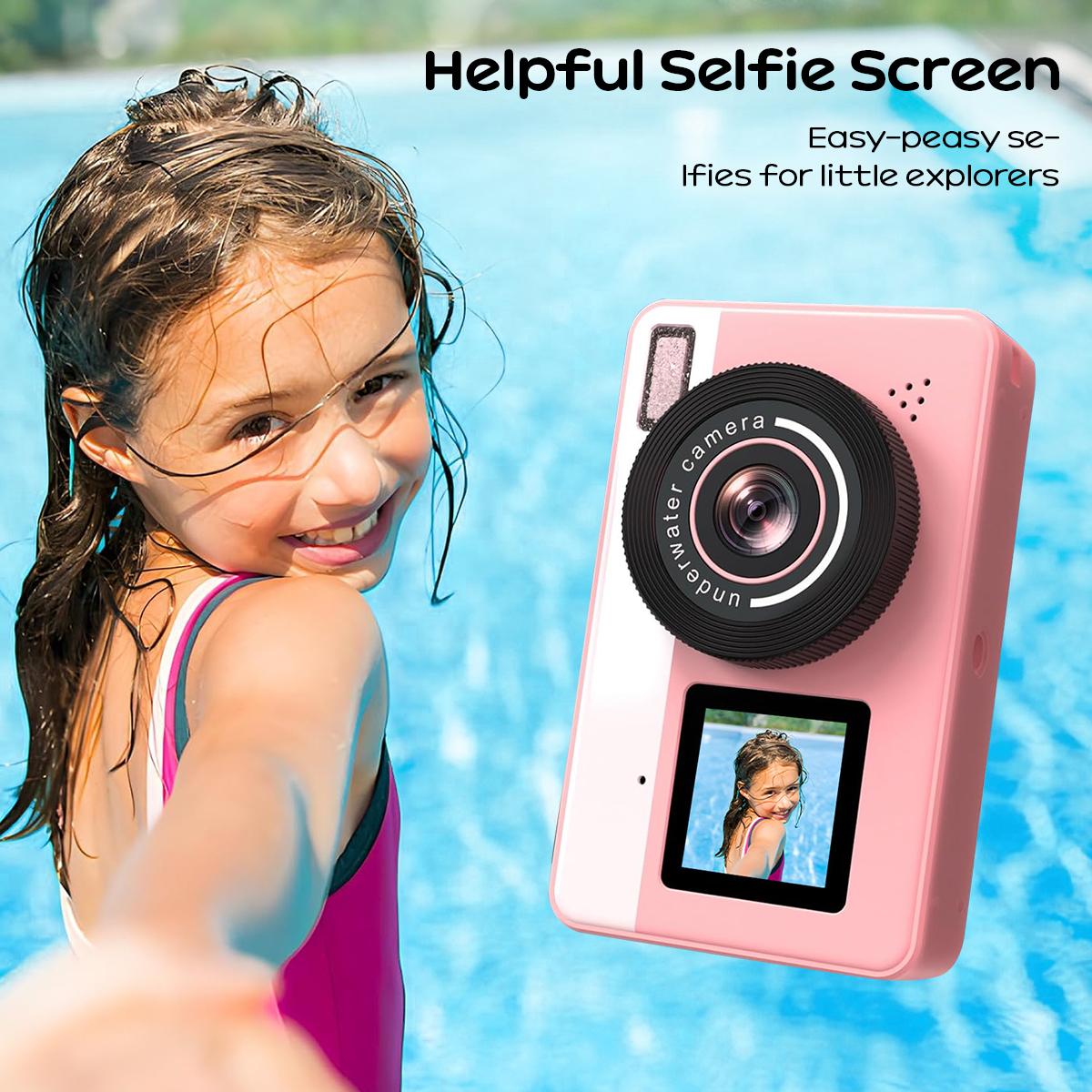 Underwater Camera for Kids 4K 48MP, 3M Waterproof, Dual Screen, for ...