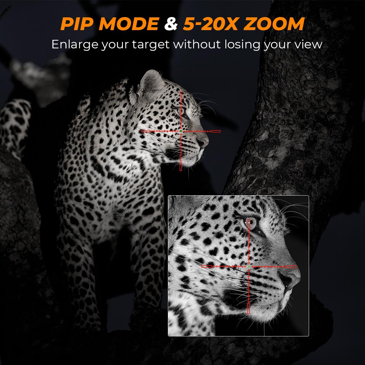 Night Vision Scope 4K Video Recording, 300m IR Night Vision Range, 5 ...