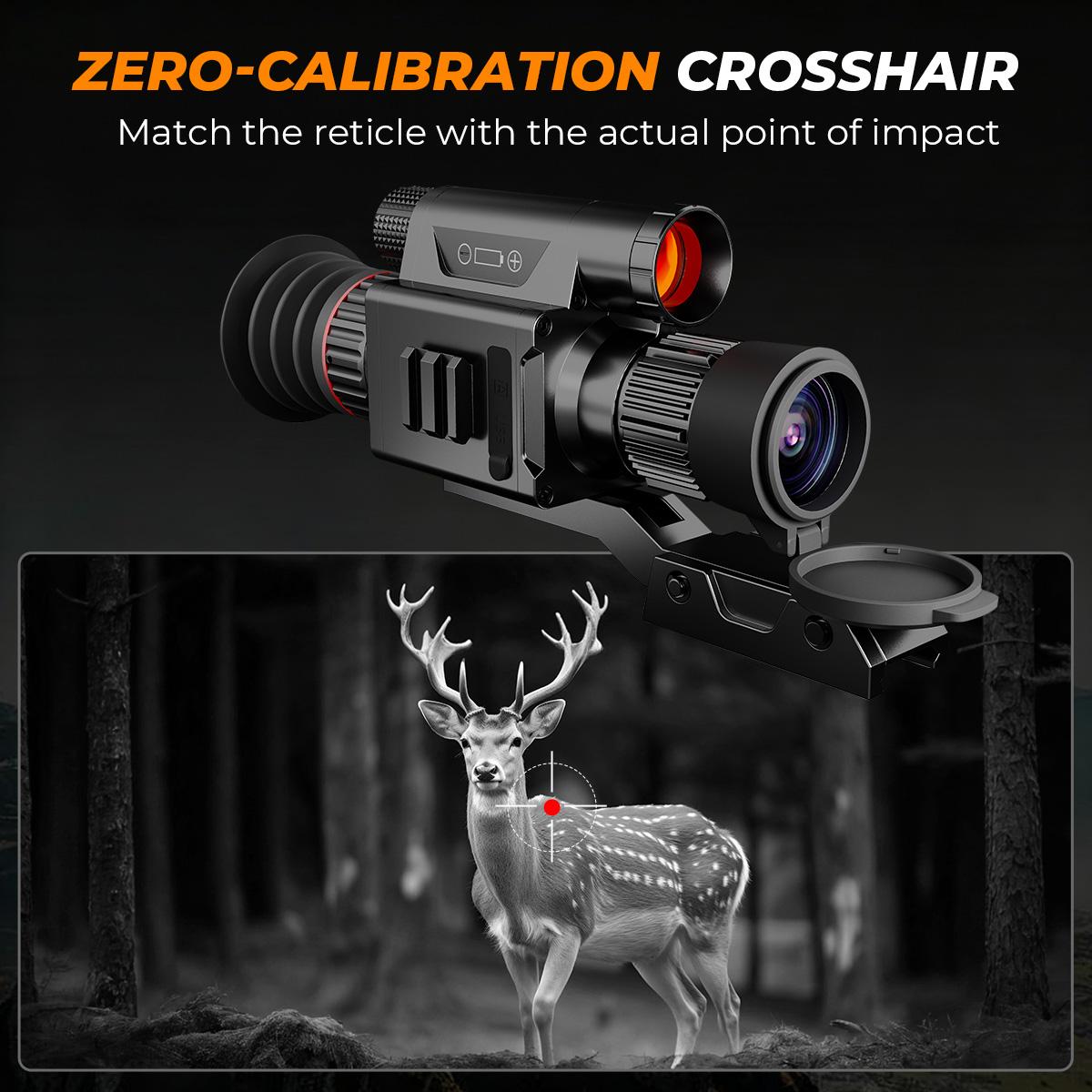 Night Vision Scope 4K Video Recording, 300m IR Night Vision Range, 5 ...