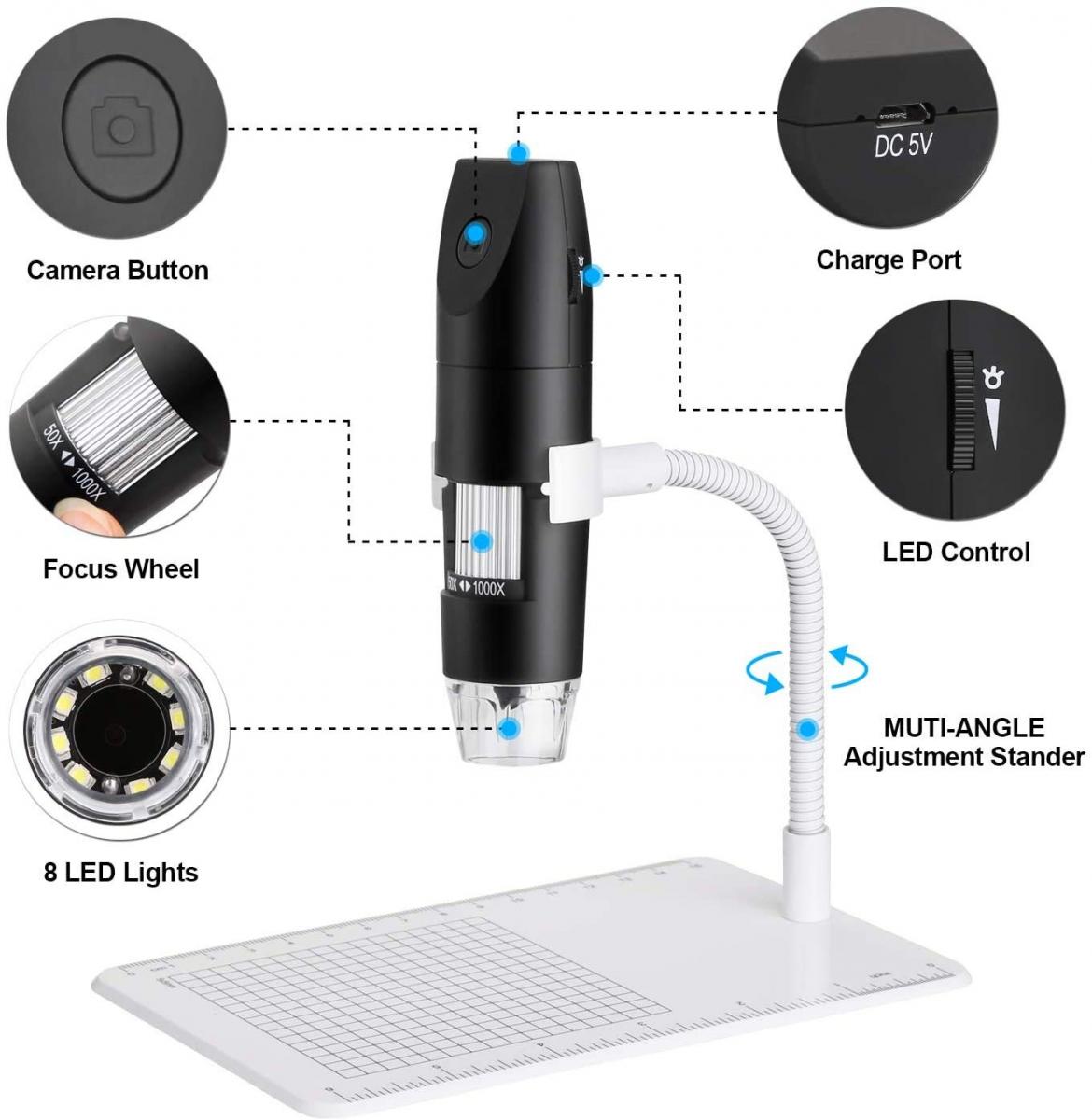 1080P Digital Microscope 1000X | K&F Concept - K&F Concept