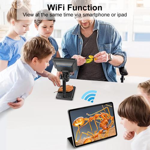 5 Inch Digital Microscope with Remote Control, 1000x Magnification ...