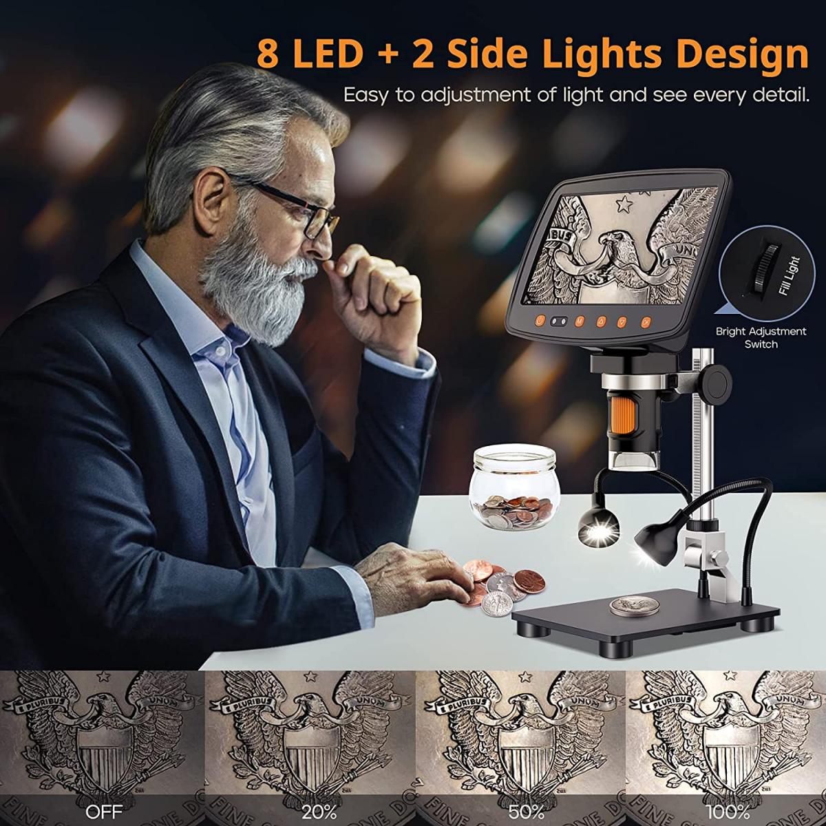 Digital Microscope 50X-1000X 12Mp | Kentfaith - K&F Concept