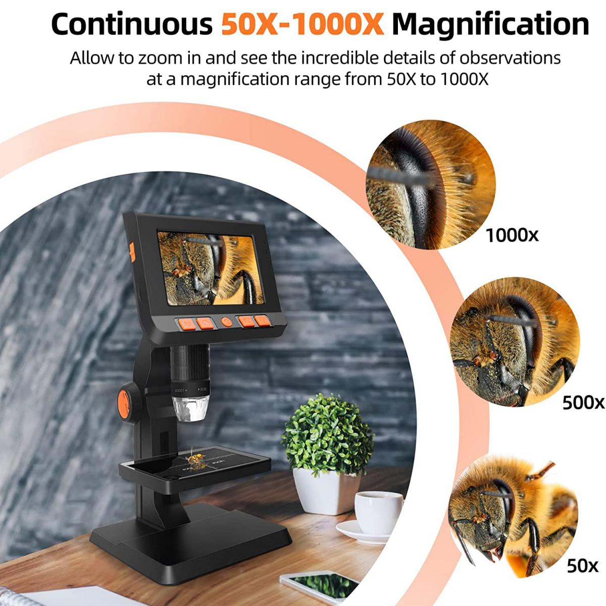 Coin Camera Microscope | Coin Digital Microscope - K&F Concept