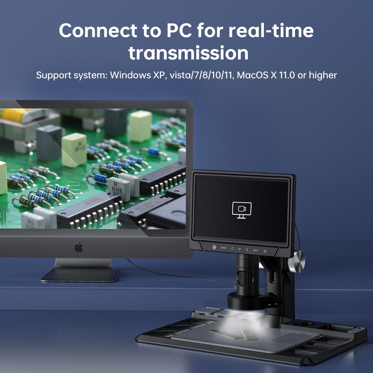 Wireless Digital Microscope 10.1" 12 50-1600X 2.4G - K&F Concept