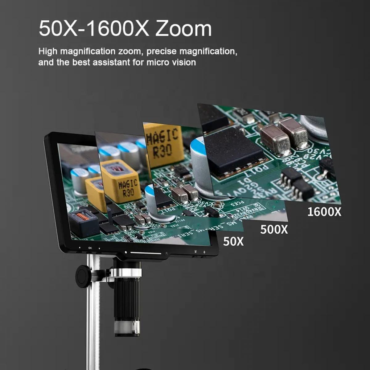 High Magnification Digital Microscope 10.1" 1080P - KENTFAITH