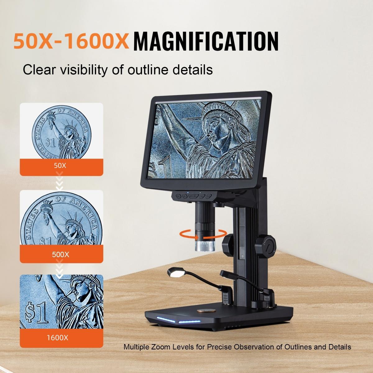 Digital Microscope Australia 10.1-Inch 50-1600 - K&F Concept
