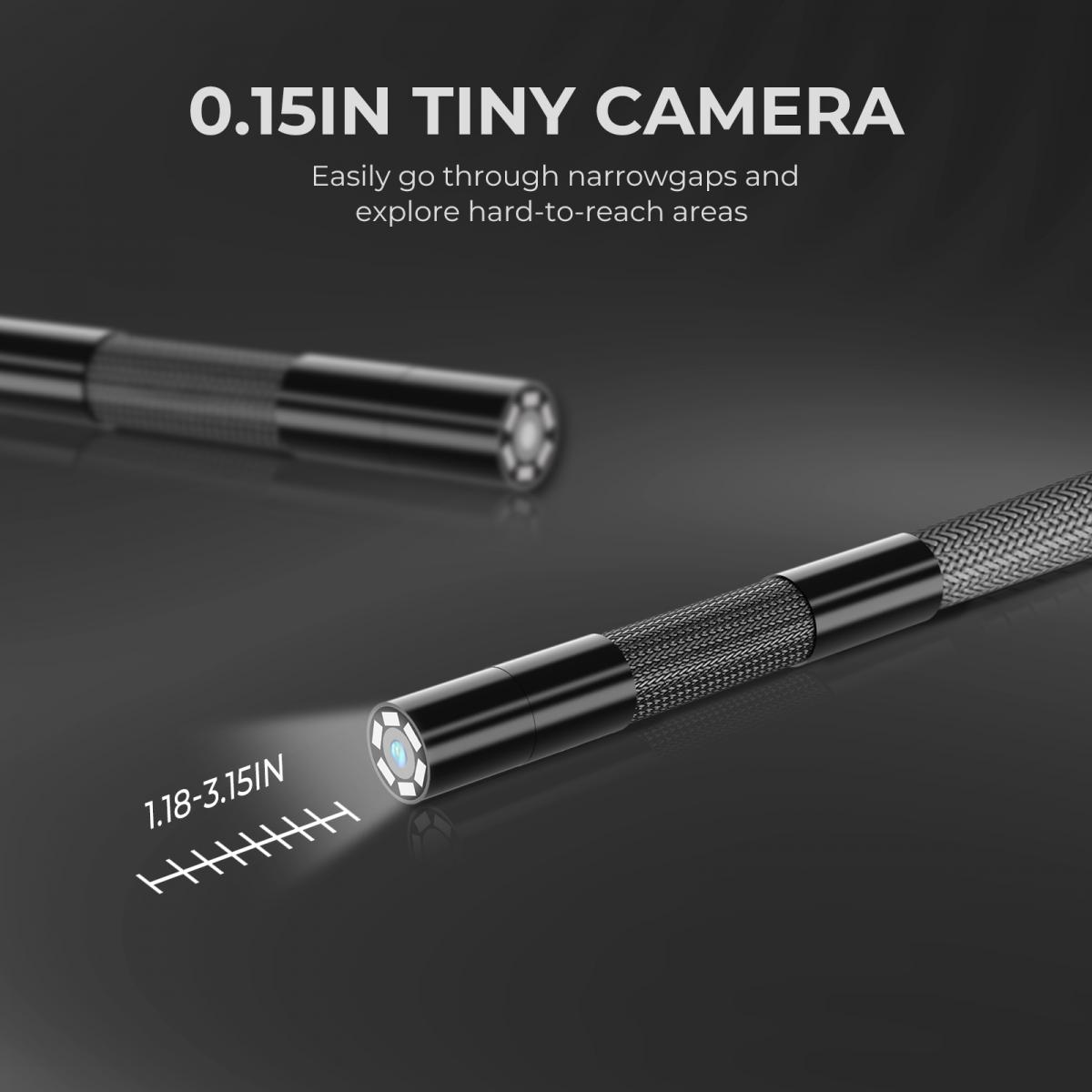 Home Endoscope Camera 0.15"/3.9Mm 5'' Mechanics-6.6Ft K&F Concept ...