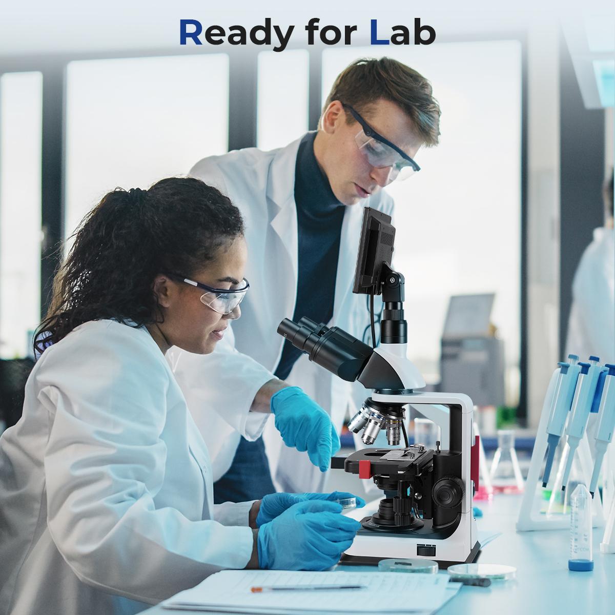 Trinocular Microscope Magnification 7In 40X- 2500X - KENTFAITH