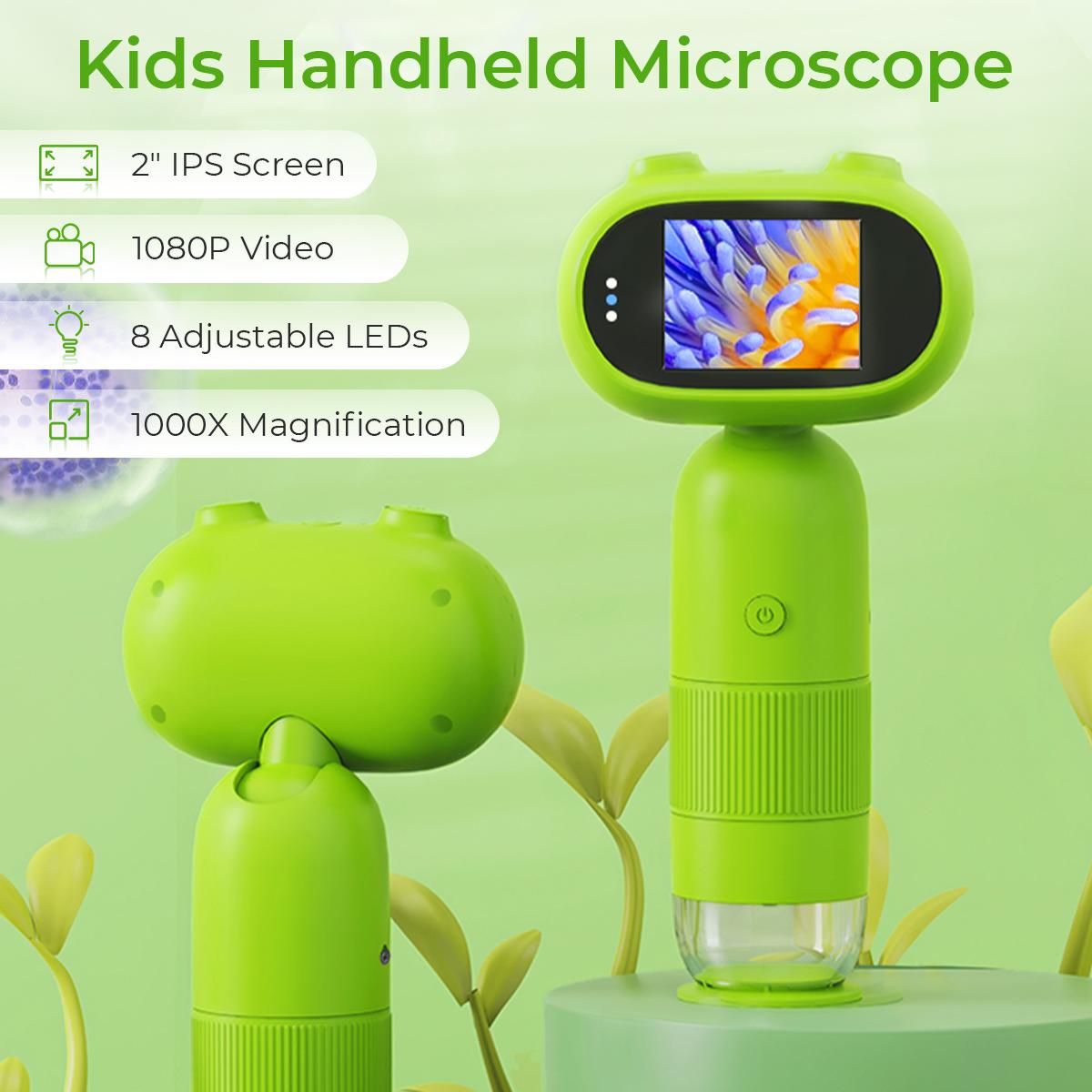 Kids Microscope 1000x Zoom | Kentfaith Digital Microscopes - K&F Concept
