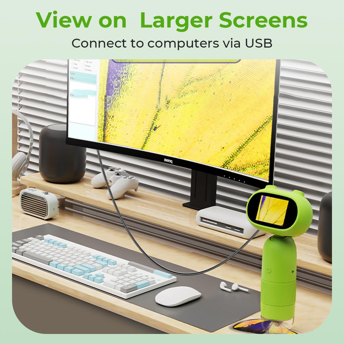 Kids Microscope 1000x Zoom | Kentfaith Digital Microscopes - K&F Concept