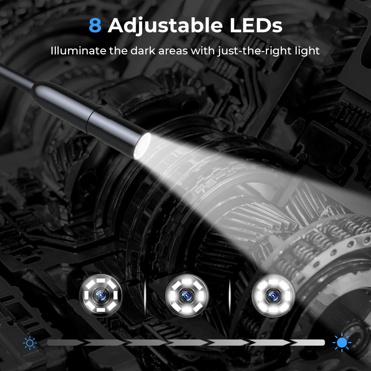 Small Inspection Camera 5M/16.4Ft 1080P 2600Mah - K&F Concept