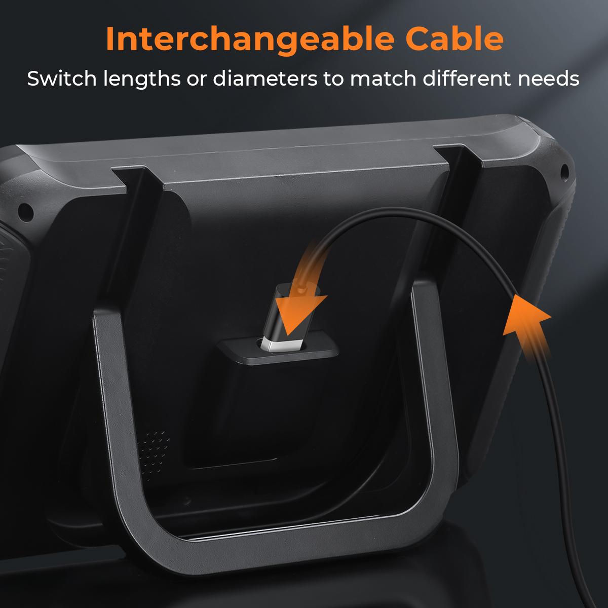 3mm Inspection Camera, with 180° 2-way Articulating, HDMI Output, 7 ...