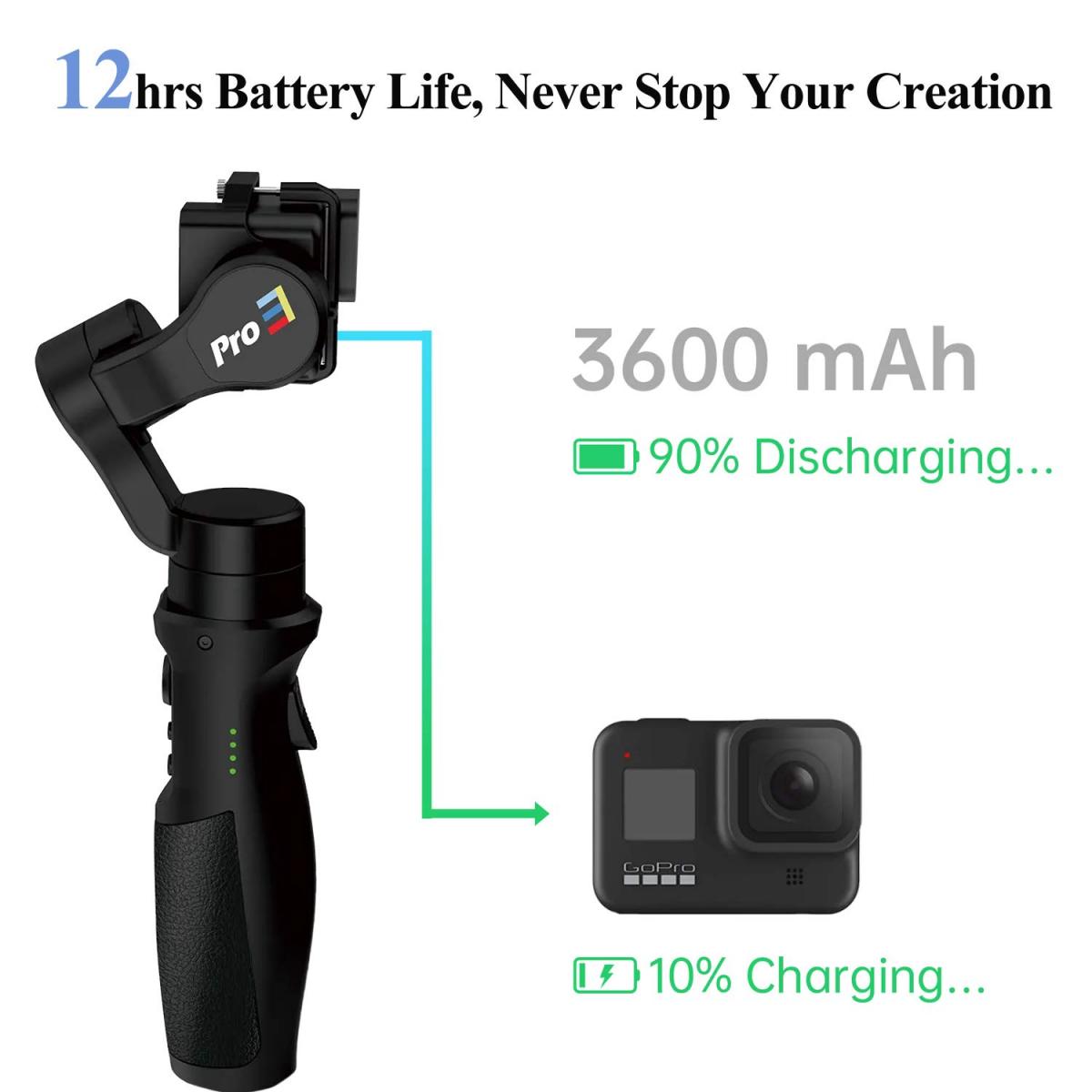 Action Camera Gimbal Stabilizer 3-Axis | K&F Concept - K&F Concept