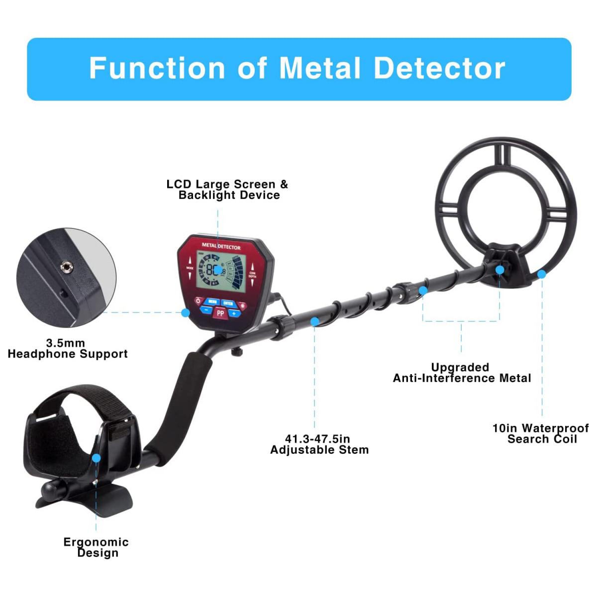 Waterproof Metal Detector 10 | Kentfaith - K&F Concept