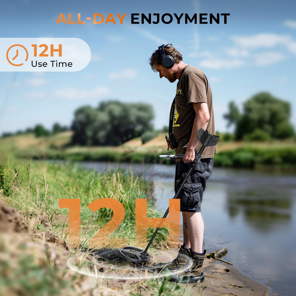 Manual Ground Balance Metal Detector 9.5" 12" - KENTFAITH