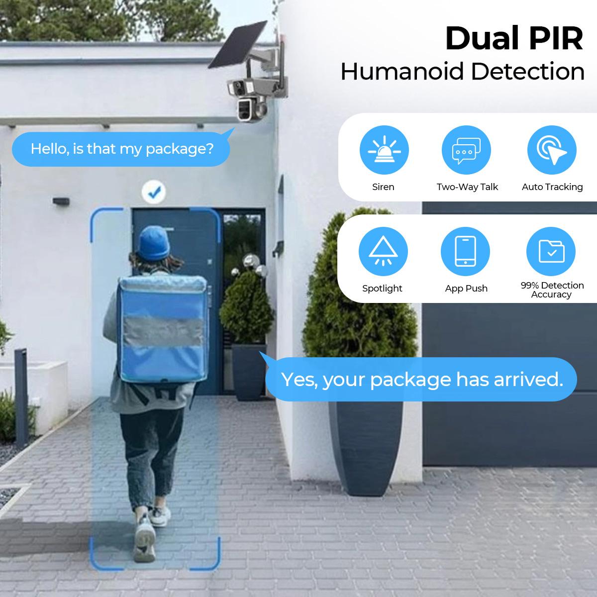 4G Security Camera with WiFi | Solar Wireless Security Camera for ...