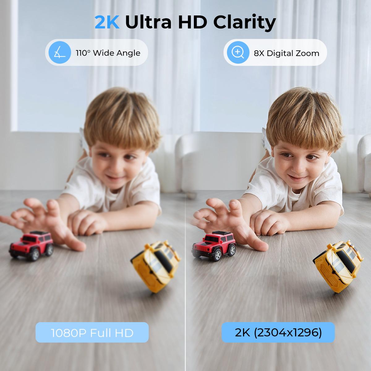 4G Cellular Security Camera, 2K Wireless and 360 Degrees Pan 45 Degrees ...