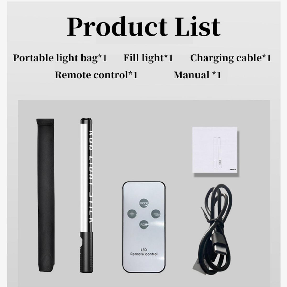 Handheld Light Stick, 3000K-6000K Dual Color Temperature, 2000MAH ...