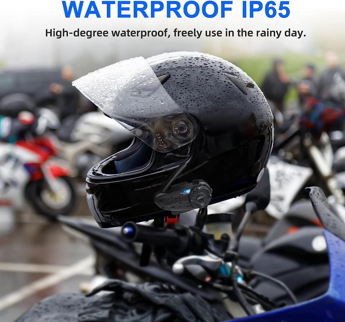 Motorcycle helmet Bluetooth intercom, motorcycle Bluetooth 5.1 ...