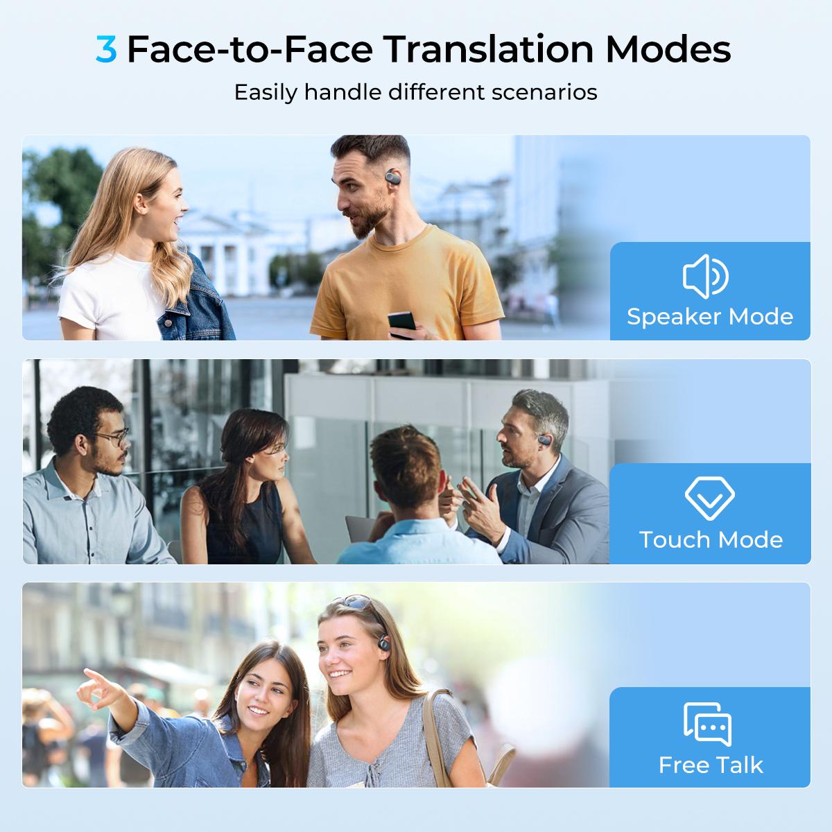 Real Time Translator Earbuds | Kentfaith Language Translator - KENTFAITH