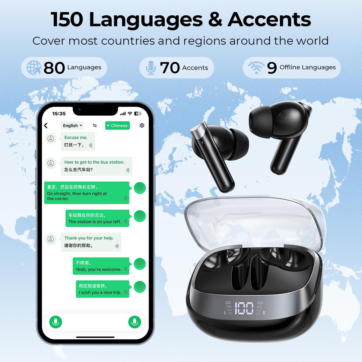 Language Translator Earbuds Wireless - K&F Concept