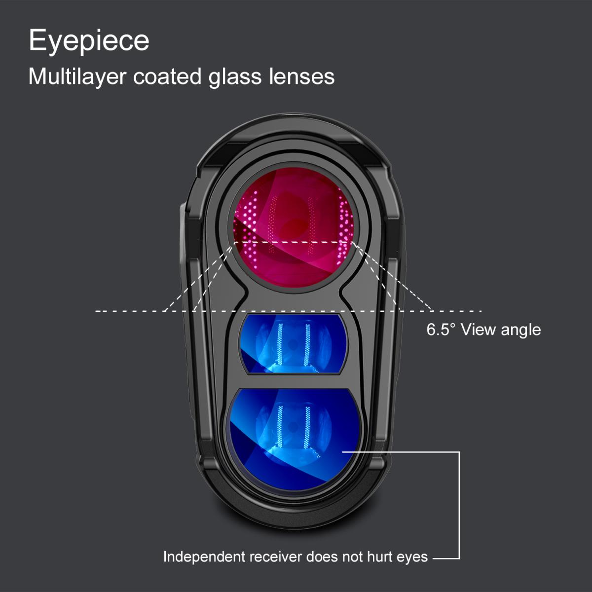 Km B600h 골프 거리 측정기 자석 볼 카트가 있는 고정밀 600m 리저널 헌팅 거리 측정기 6배 배율 깃대 잠금 장치 빠른 초점 스캐닝 줄줄 측정기 골프