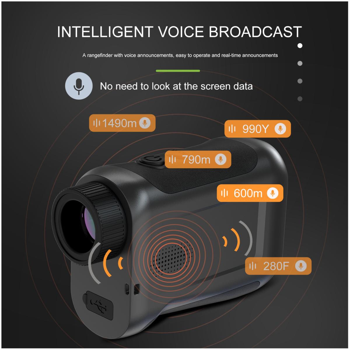 Switch Laser Rangefinder Km-J1500H 500M 6.5X - KENTFAITH