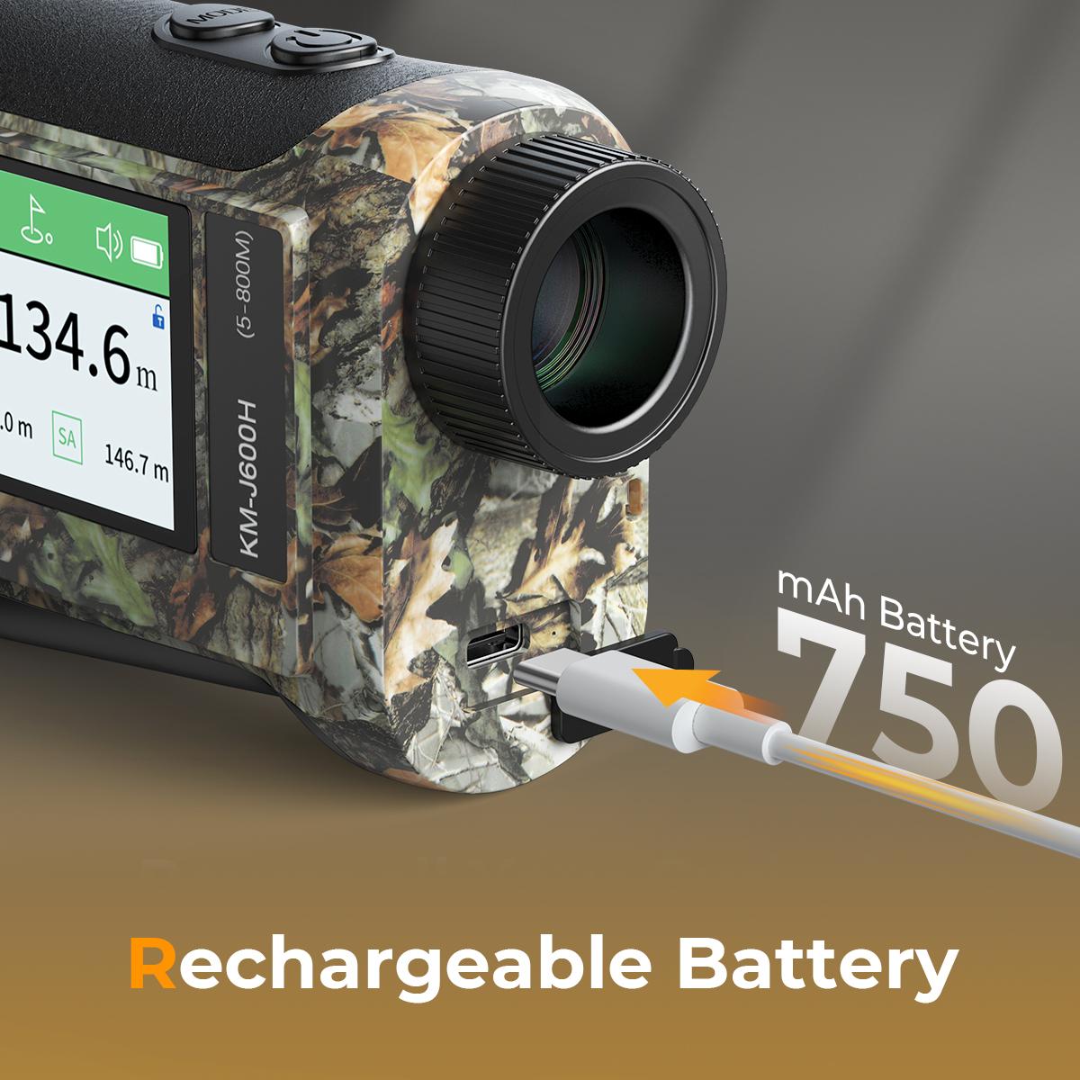 875Yd Rechargeable Hunting Rangefinder with Angle Compensation ...