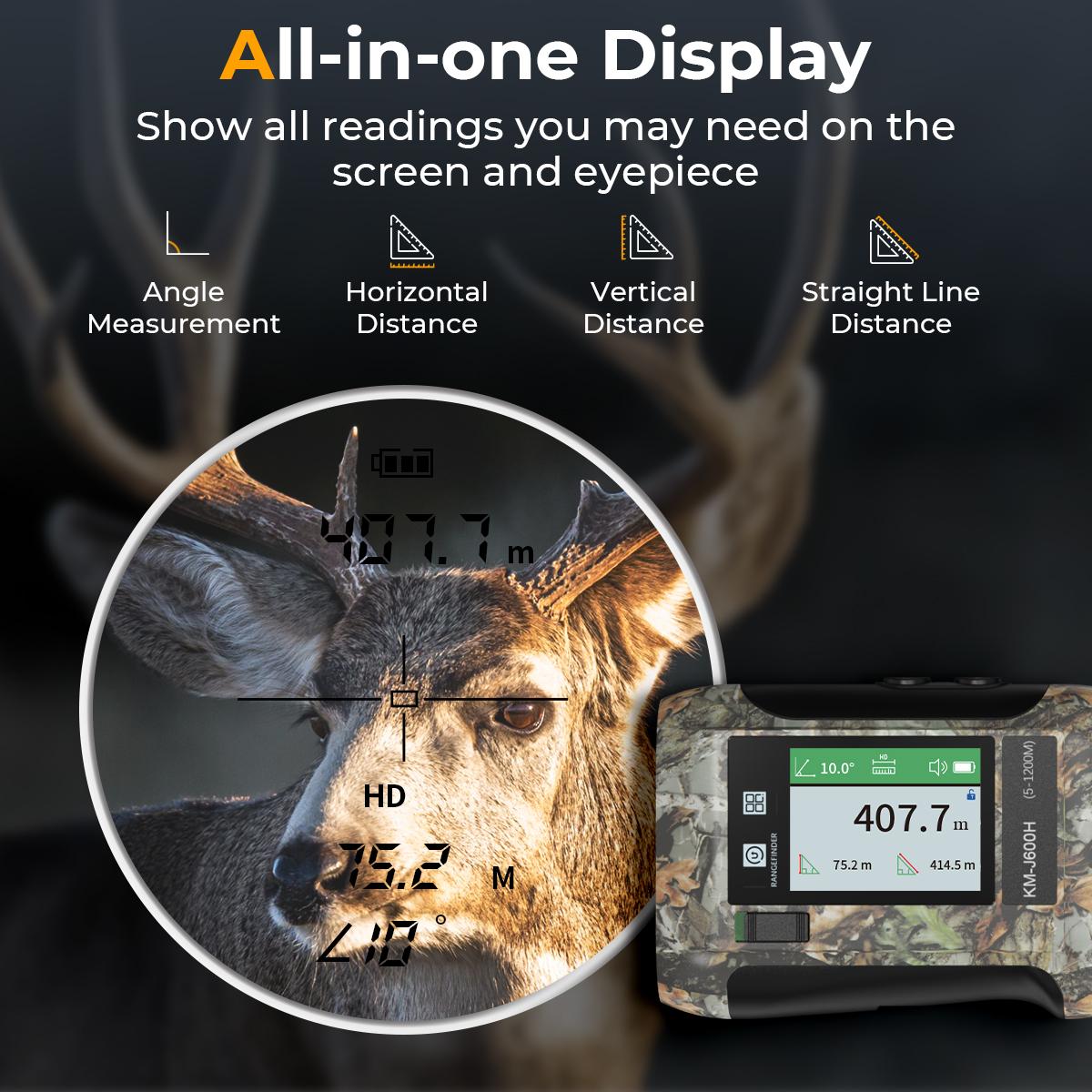 Bow Hunting Laser Rangefinder 1312Yd | Kentfaith - K&F Concept