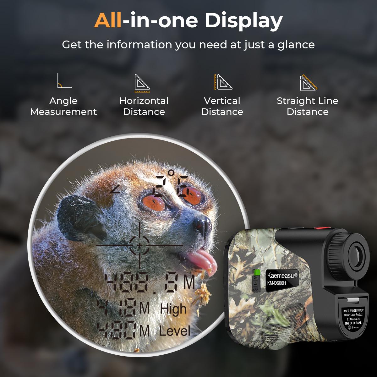 Laser Rangefinder for Hunting Golf 600m - K&F Concept