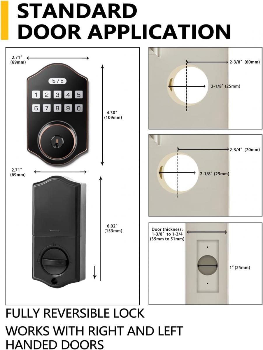 Intelligent Fingerprint Lock K2 100 | Kentfaith - K&F Concept